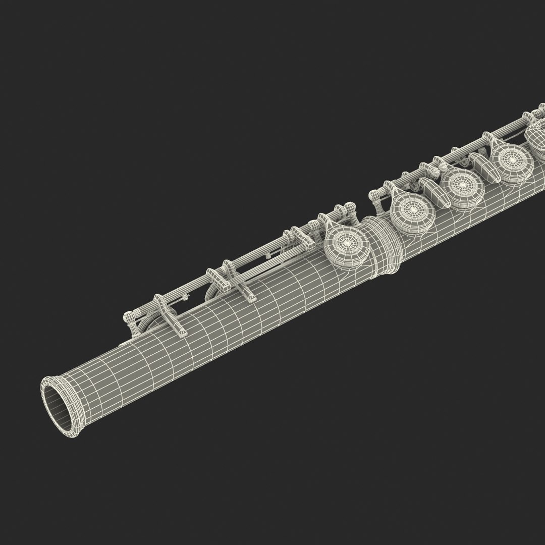 3d Flute Golden