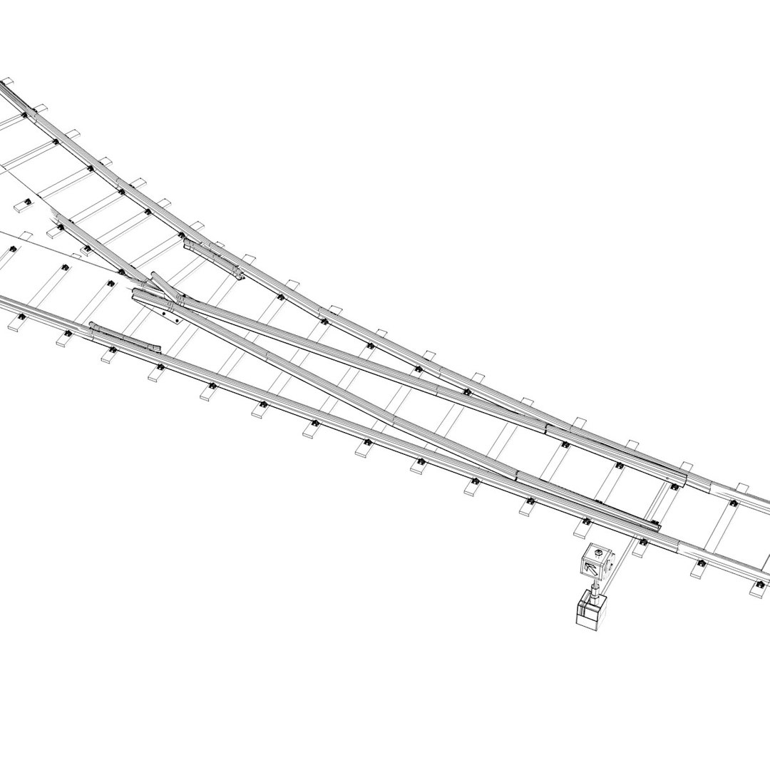 3d Railroad Track Model