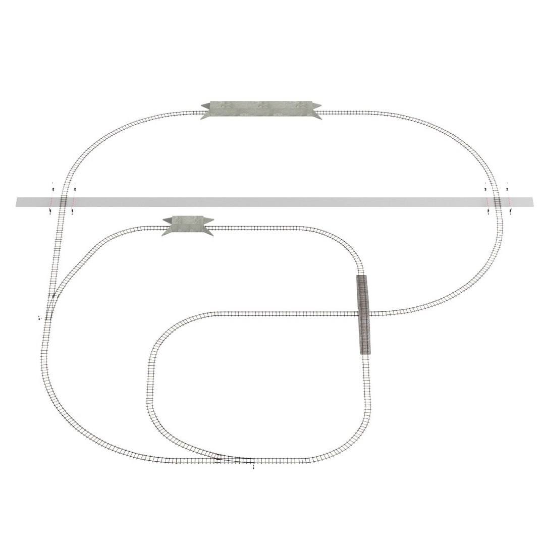 3d Railroad Track Model