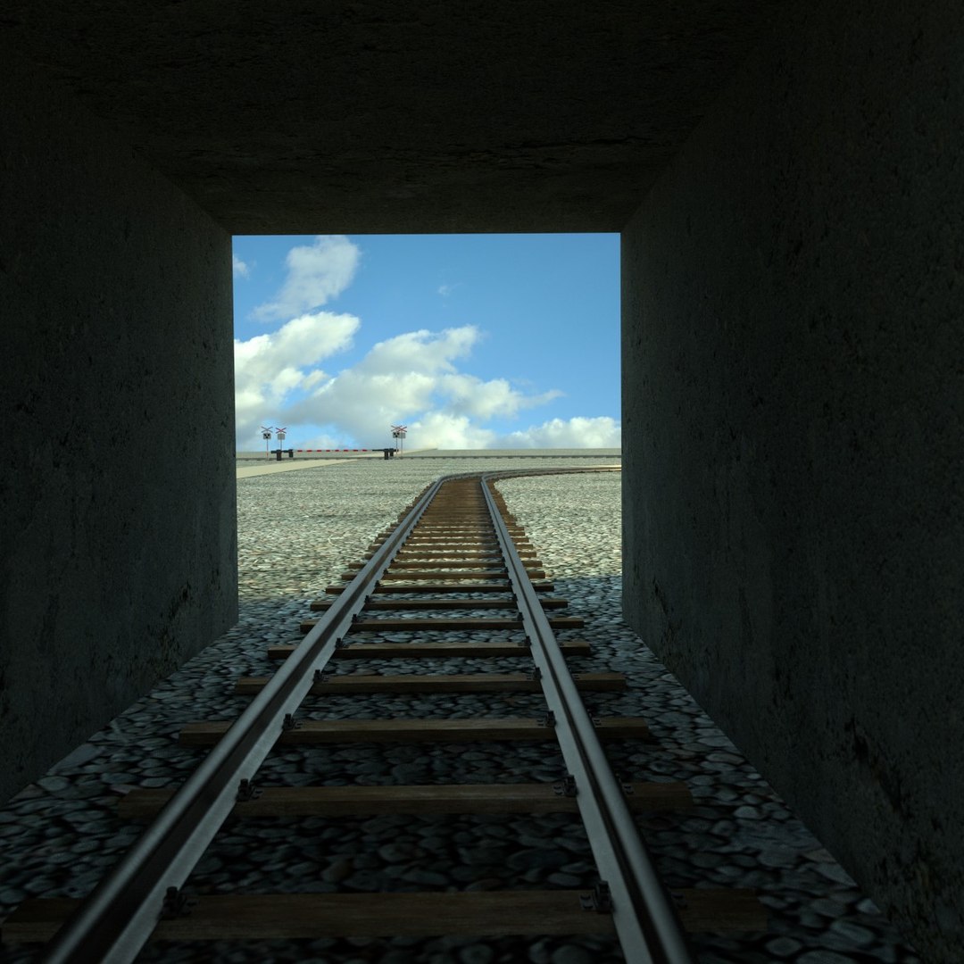 3d Railroad Track Model