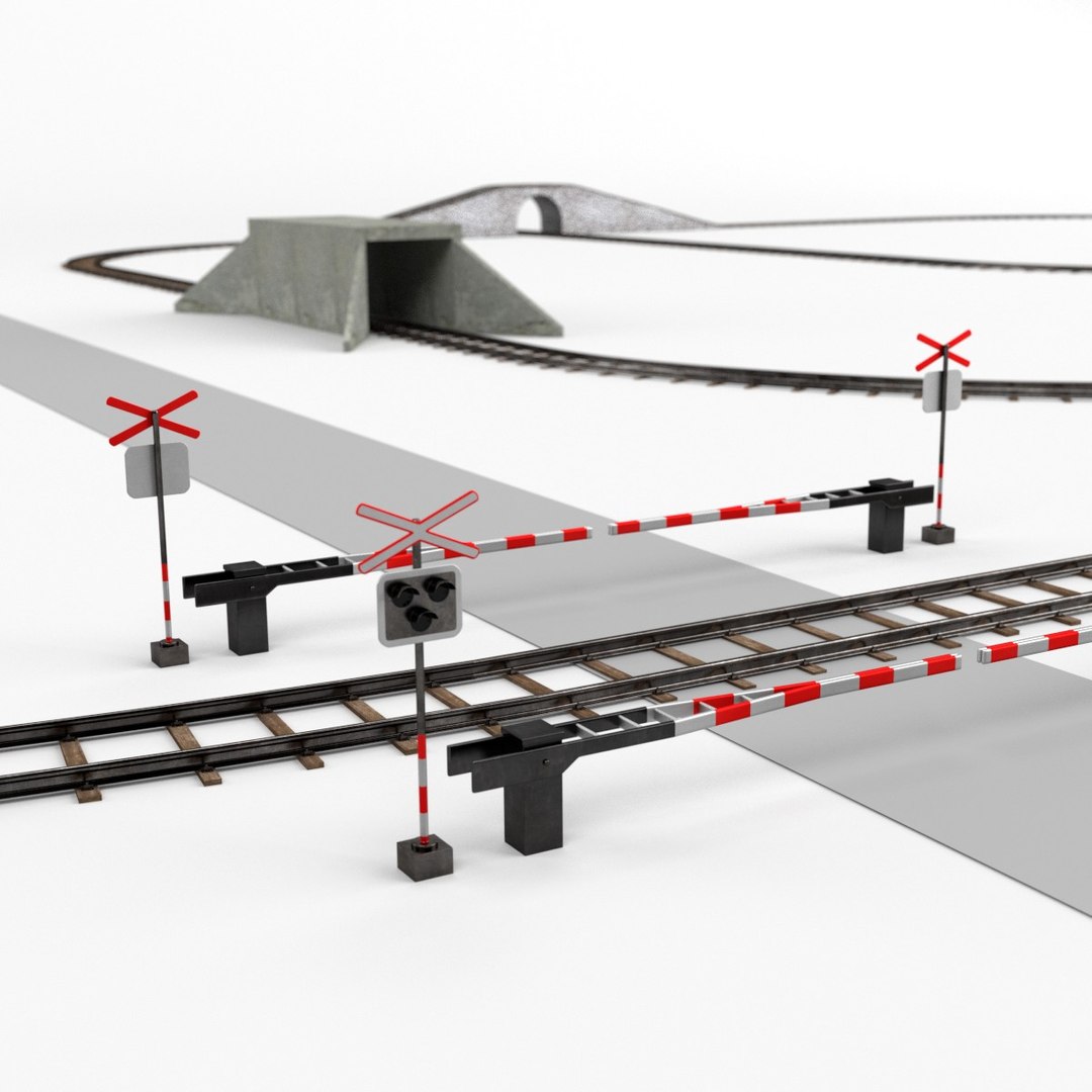 3d Railroad Track Model