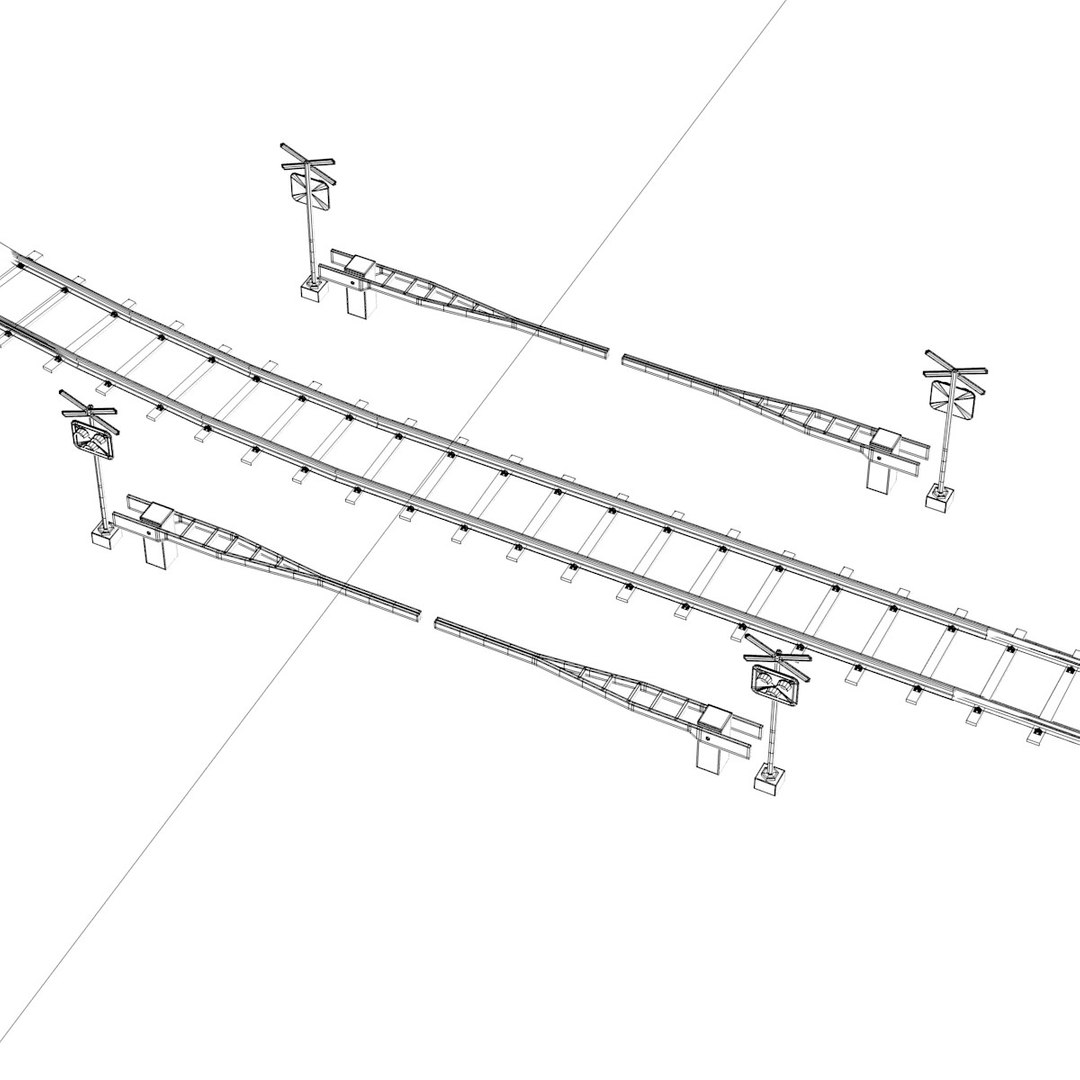 3d Railroad Track Model