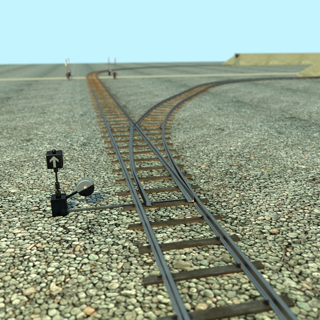 3d Railroad Track Model