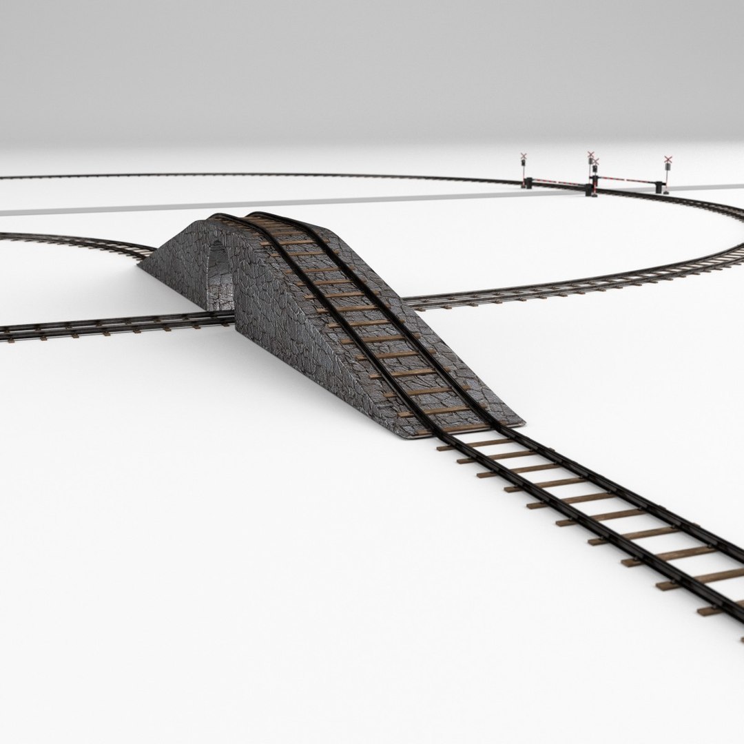 3d Railroad Track Model
