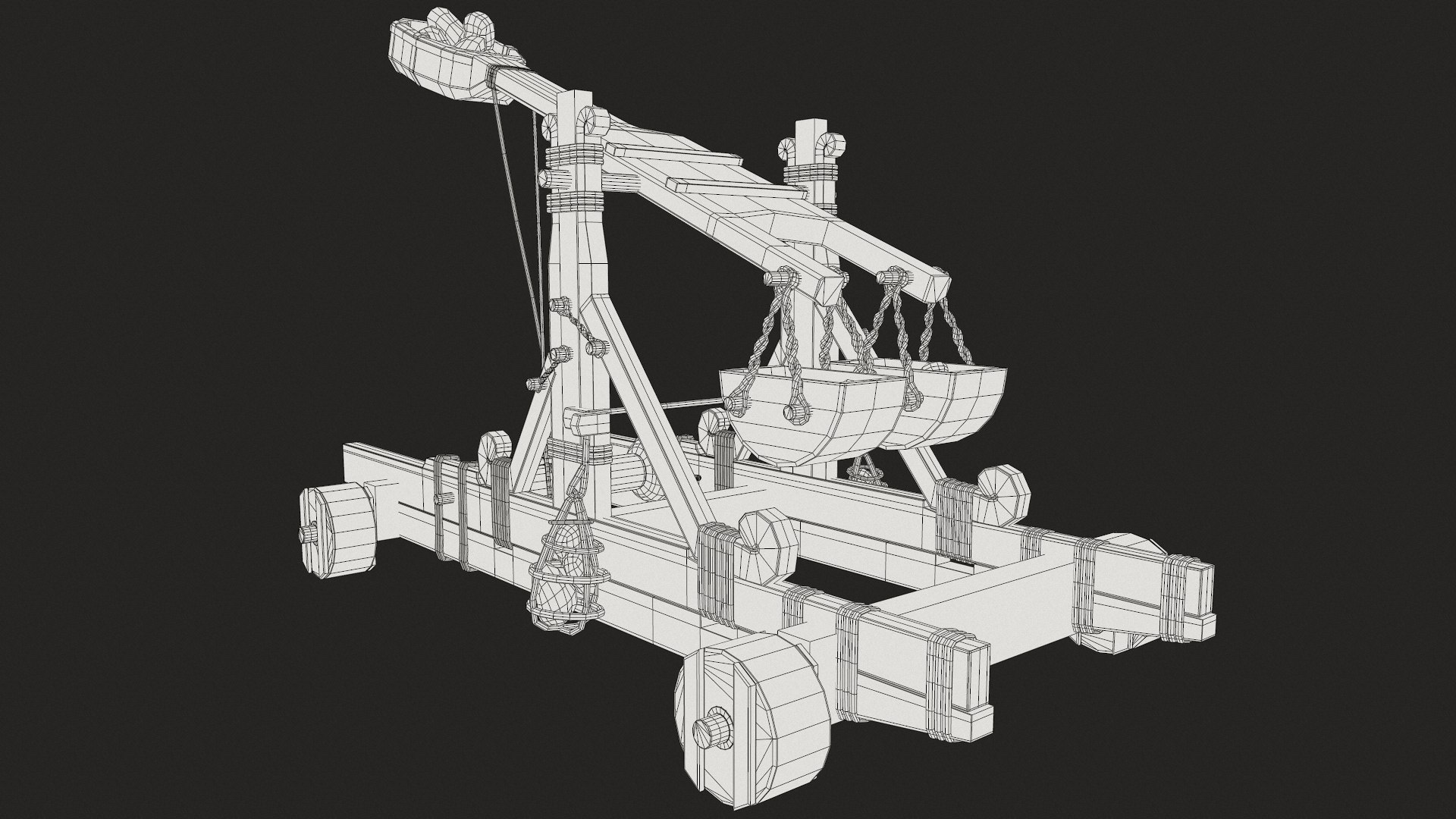 3D Catapult Pbr Model - TurboSquid 1575188