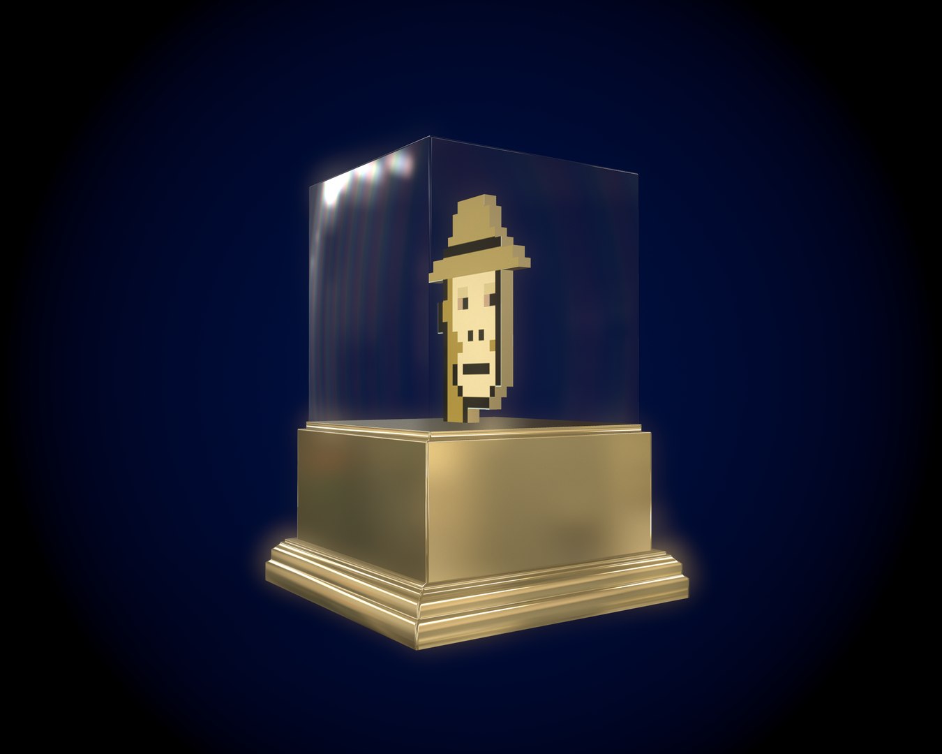 3D Gold Punk - TurboSquid 1809537