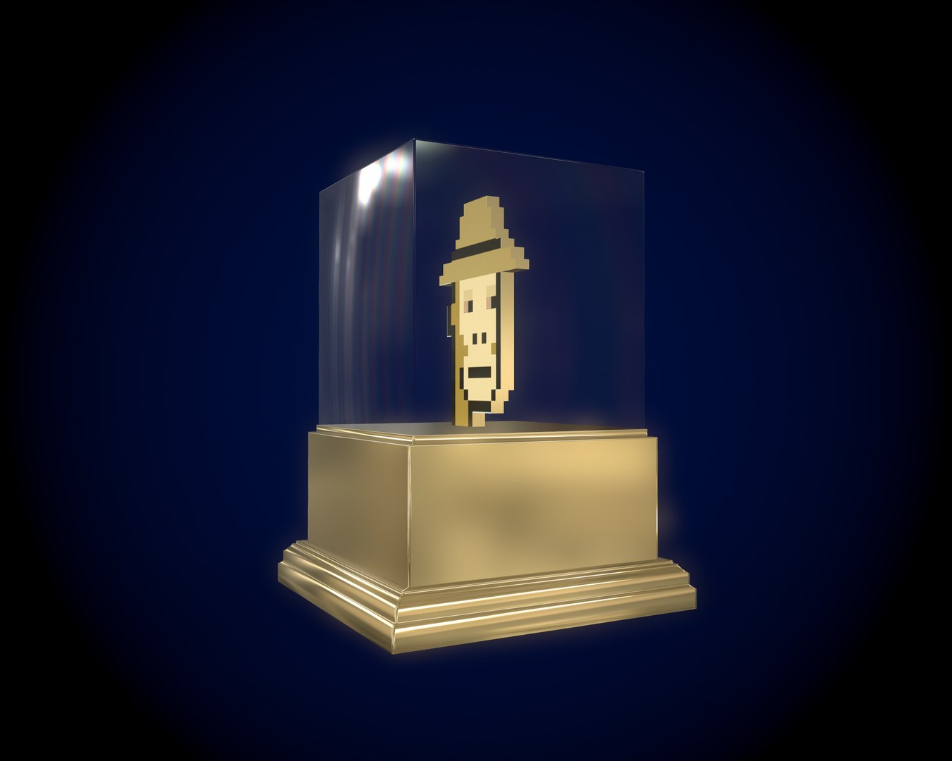 3D Gold Punk - TurboSquid 1809537