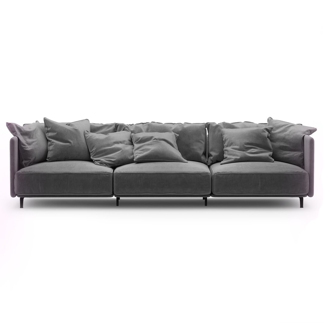 Arflex Sofa K2 3 Seats 2014 3D Model - TurboSquid 2244774