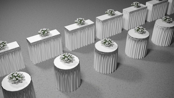 Wedding Table 3D Models for Download | TurboSquid