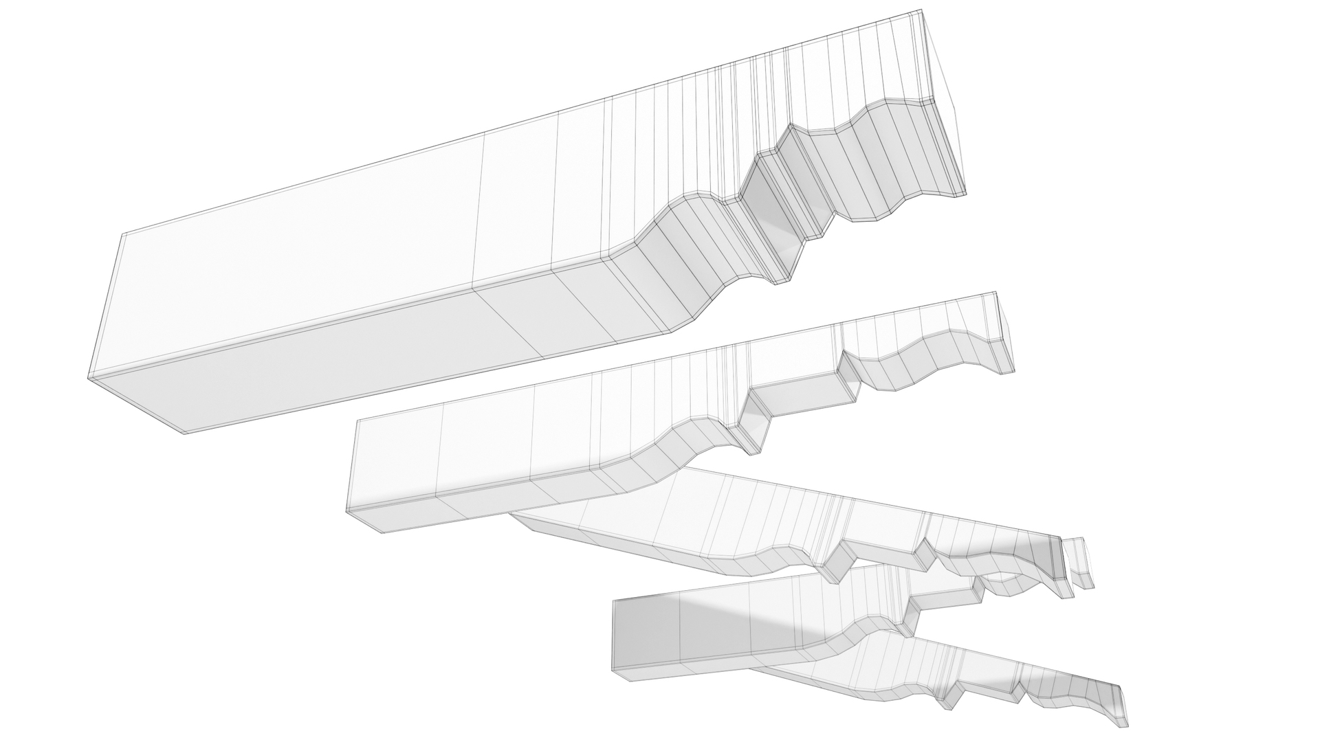 Wooden and concrete rafters 3D model - TurboSquid 1934820