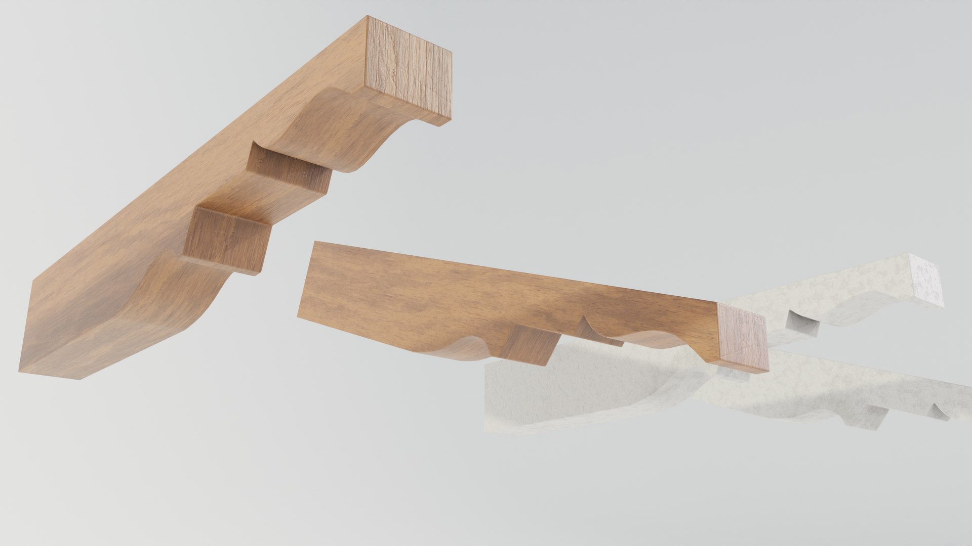 Wooden And Concrete Rafters 3D Model - TurboSquid 1934820