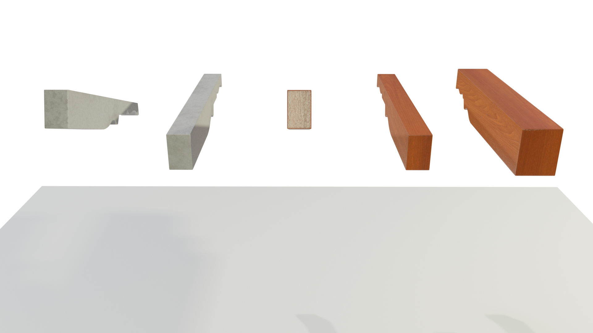 Wooden and concrete rafters 3D model - TurboSquid 1934820