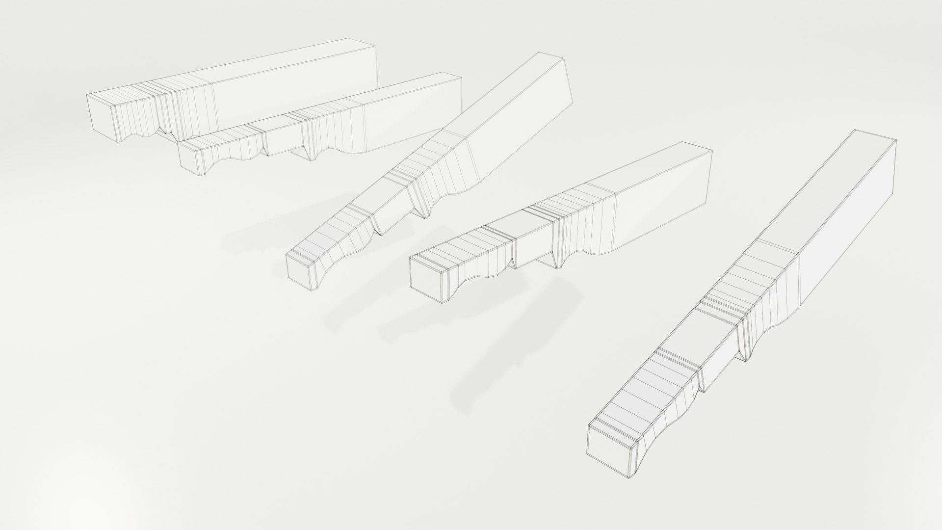 Wooden And Concrete Rafters 3D Model - TurboSquid 1934820