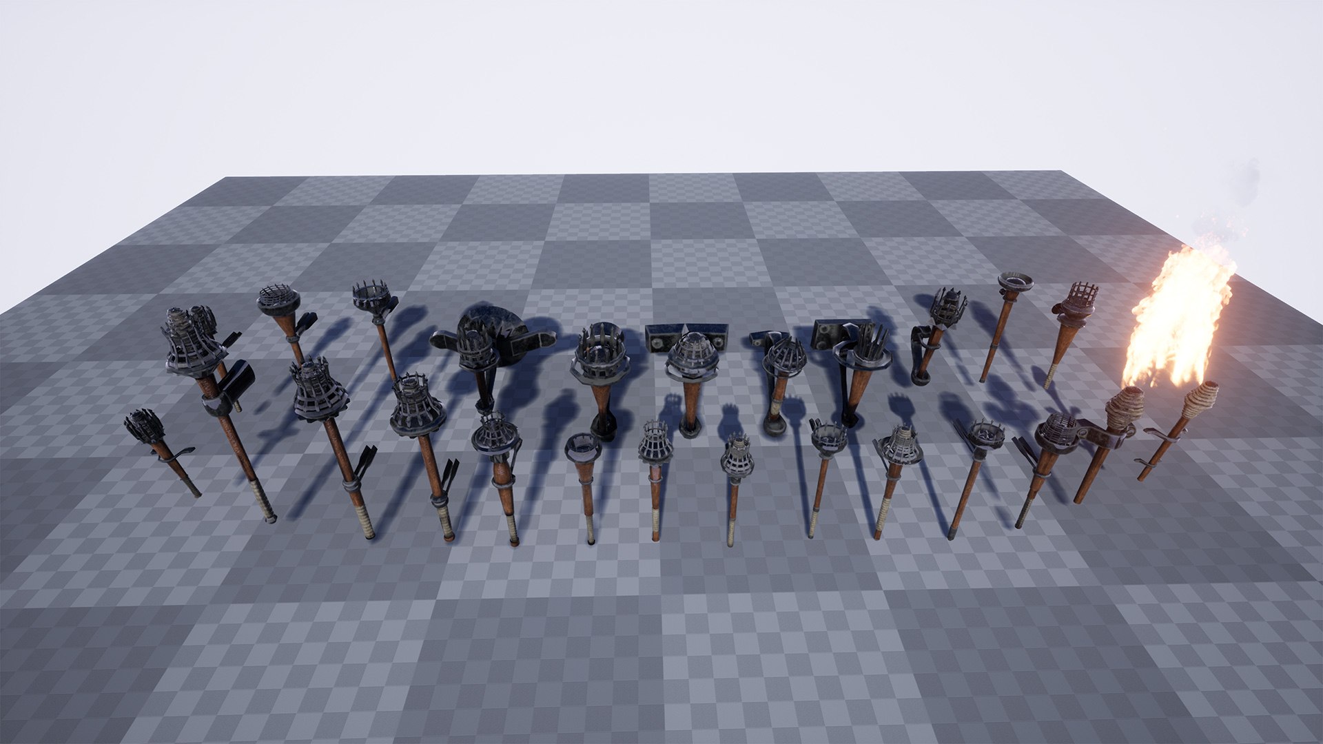 3D Ultimate Torches Package 50 Variations - TurboSquid 1984544