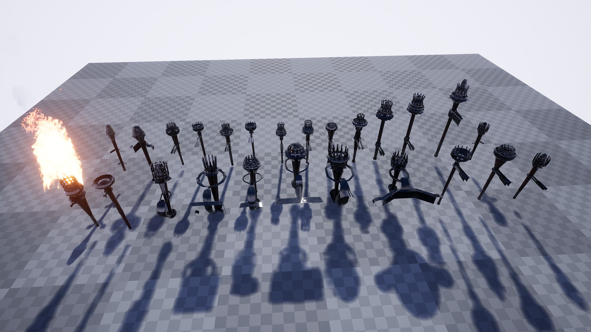 3D Ultimate Torches Package 50 Variations - TurboSquid 1984544