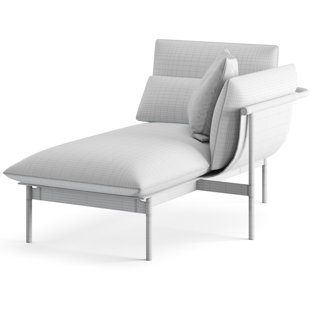 3D Model Fendi Casa Totu Chaise Longue - TurboSquid 2082479