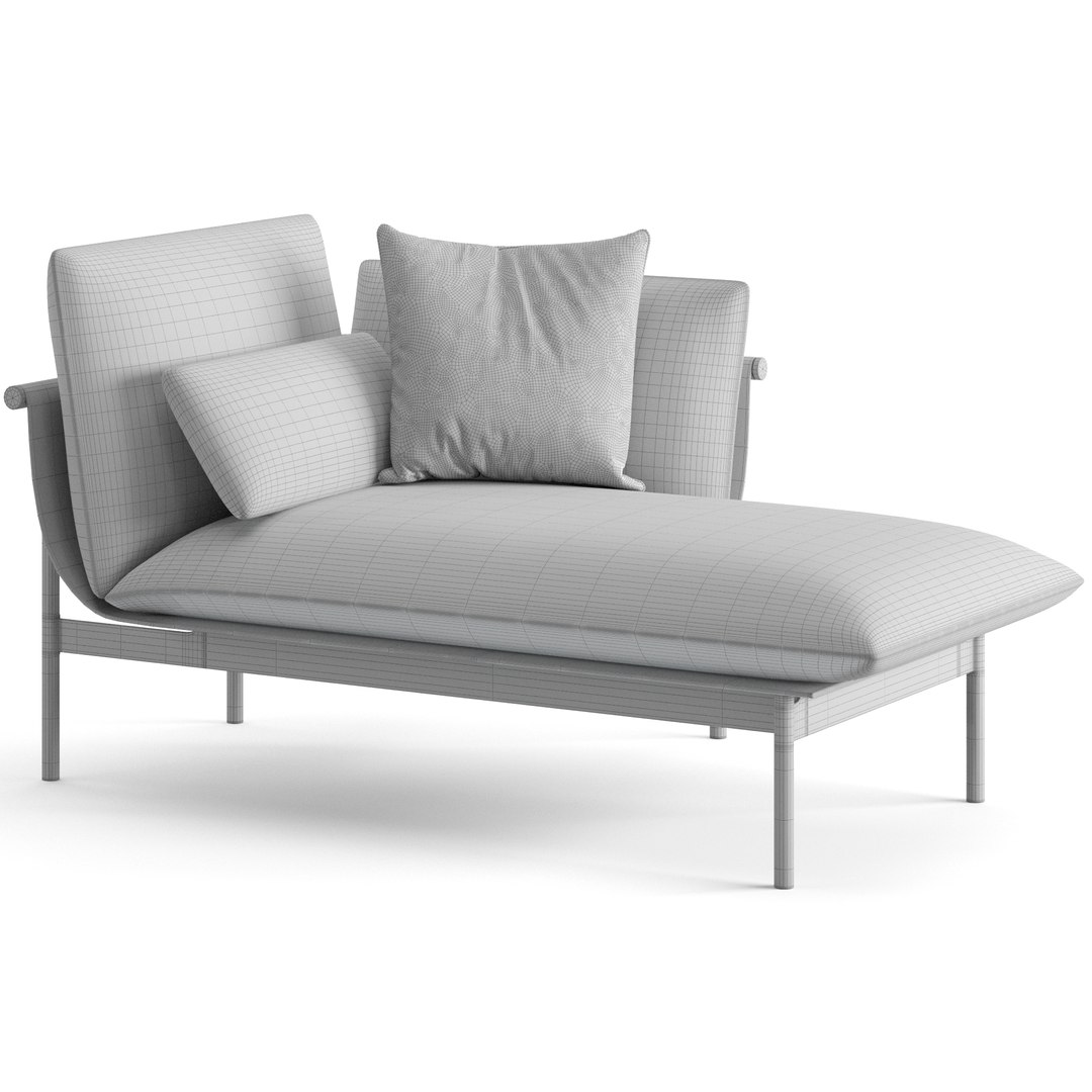 3D Model Fendi Casa Totu Chaise Longue - TurboSquid 2082479