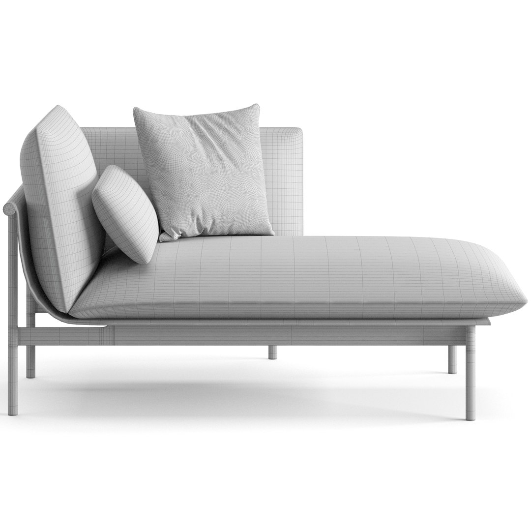 3D Model Fendi Casa Totu Chaise Longue - TurboSquid 2082479