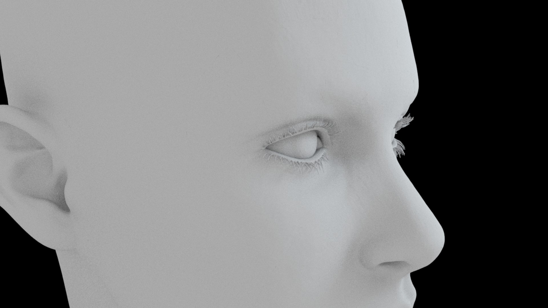 Realistic Human Female Head 3D Model - TurboSquid 1325992