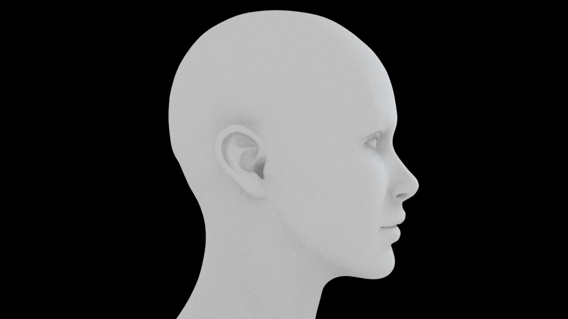 Realistic Human Female Head 3D Model - TurboSquid 1325992