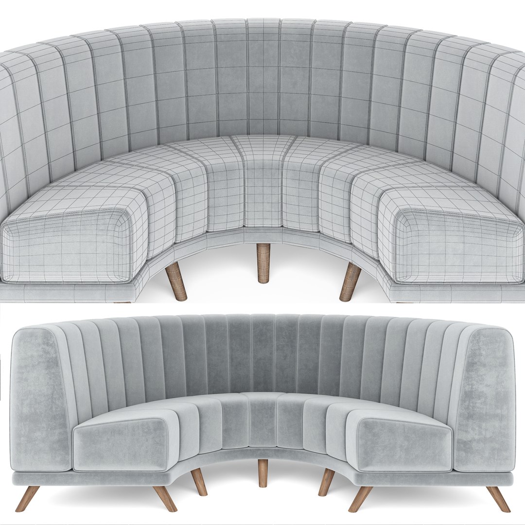 MD Round Sofa 003 3D model - TurboSquid 1811443