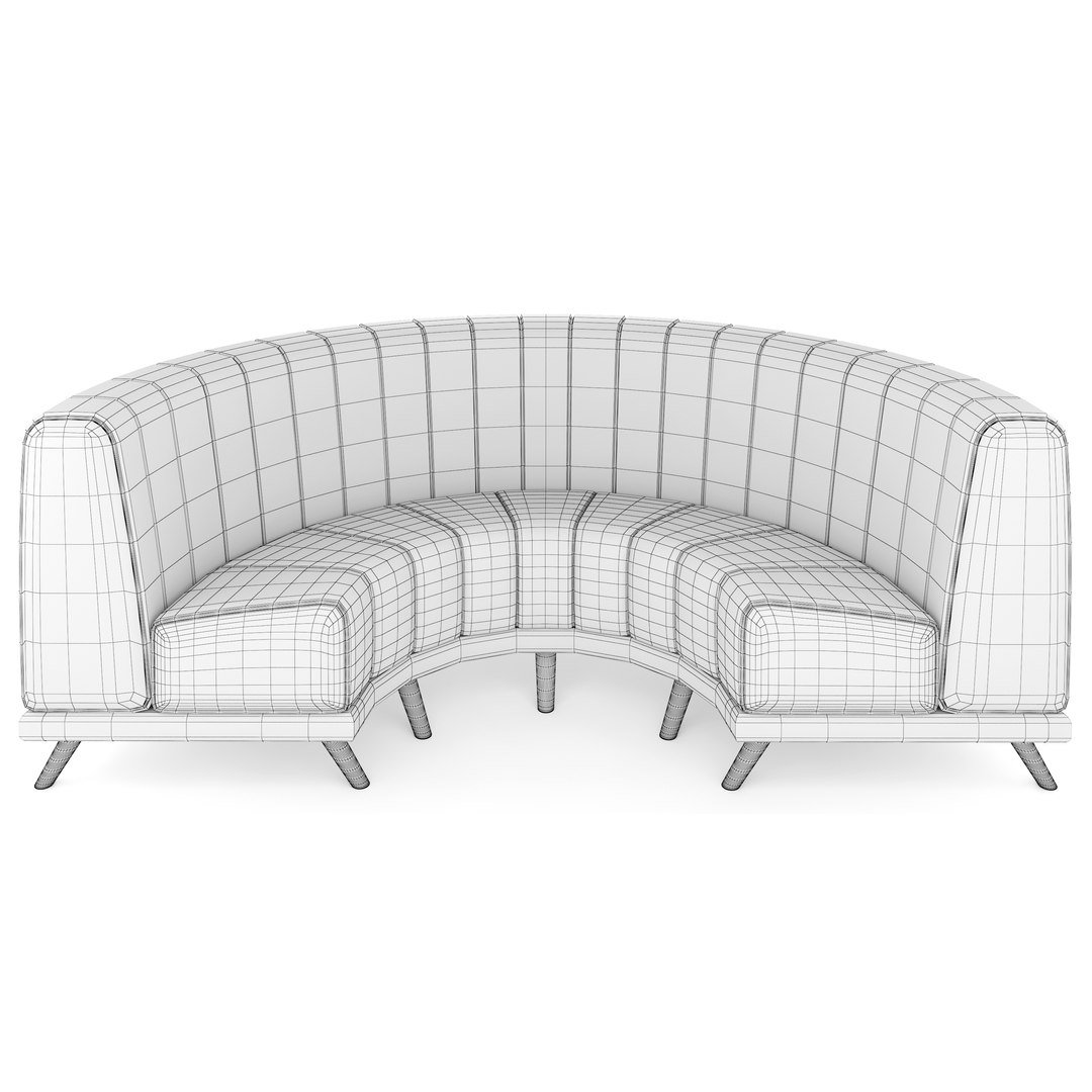 MD Round Sofa 003 3D model - TurboSquid 1811443
