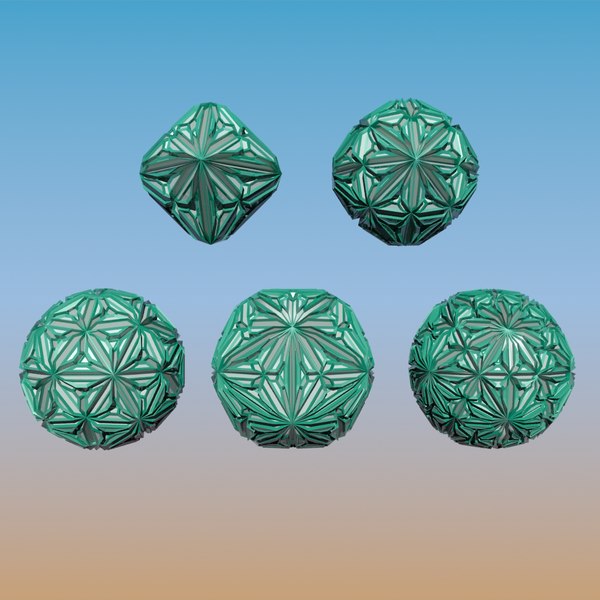 geometric shape pack 3d model