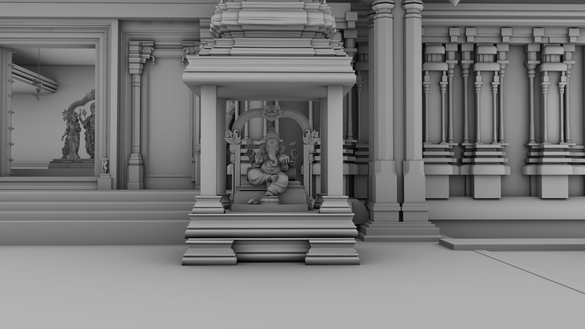 3D God Murugan Temple Interior - TurboSquid 1953549