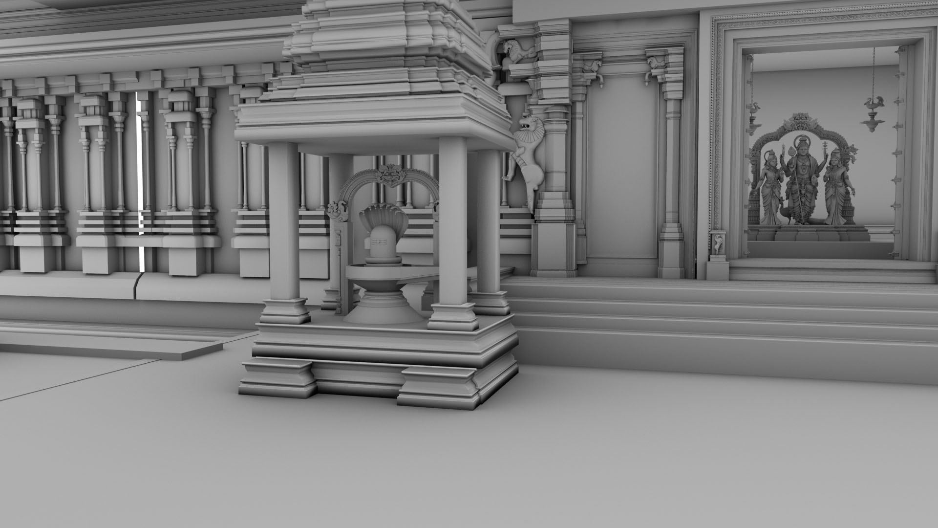 3D God Murugan Temple Interior - TurboSquid 1953549