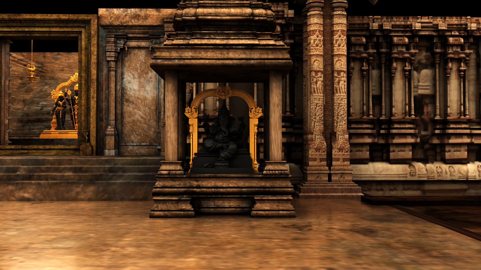 3D God Murugan Temple Interior - TurboSquid 1953549