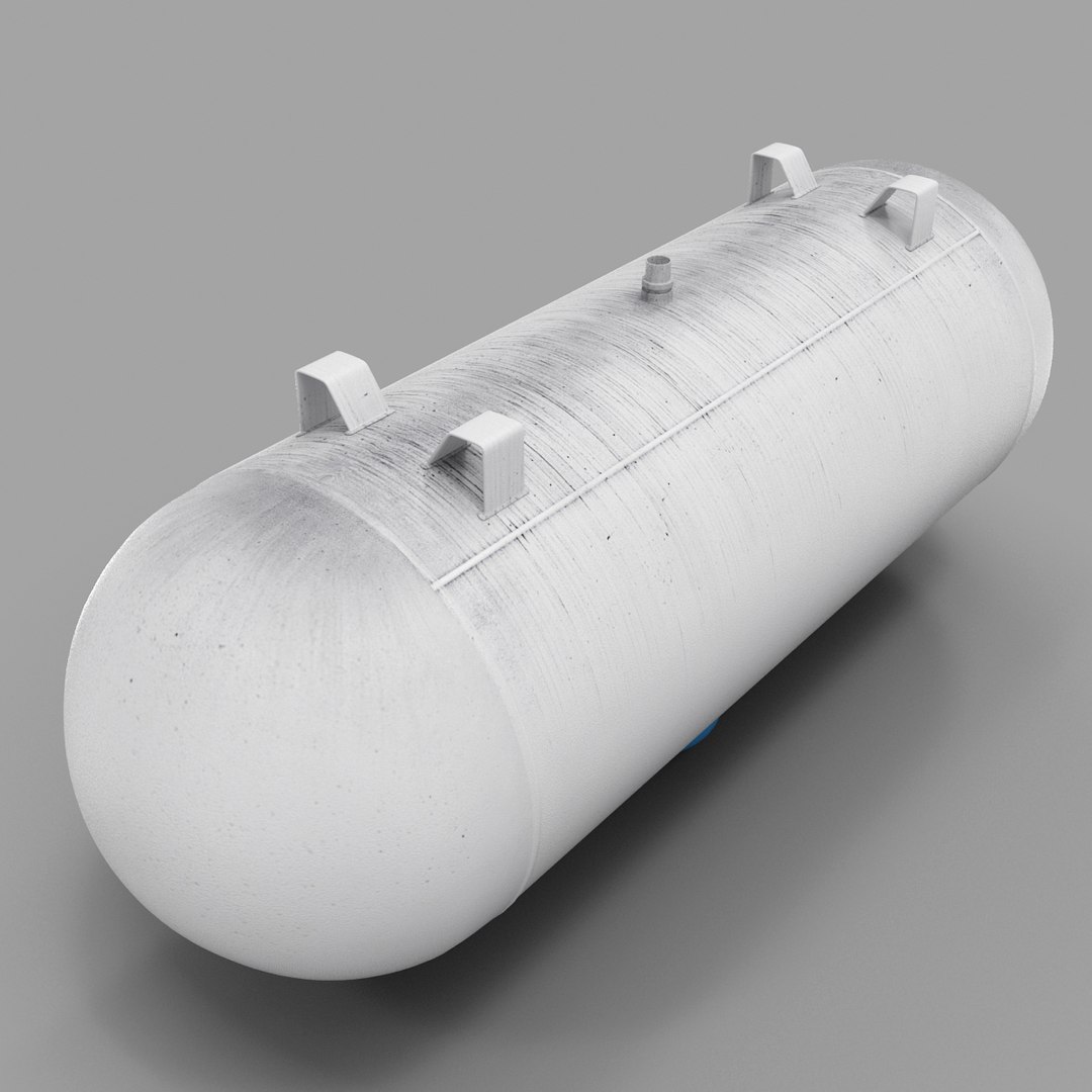Large Propane Tank 3d Model