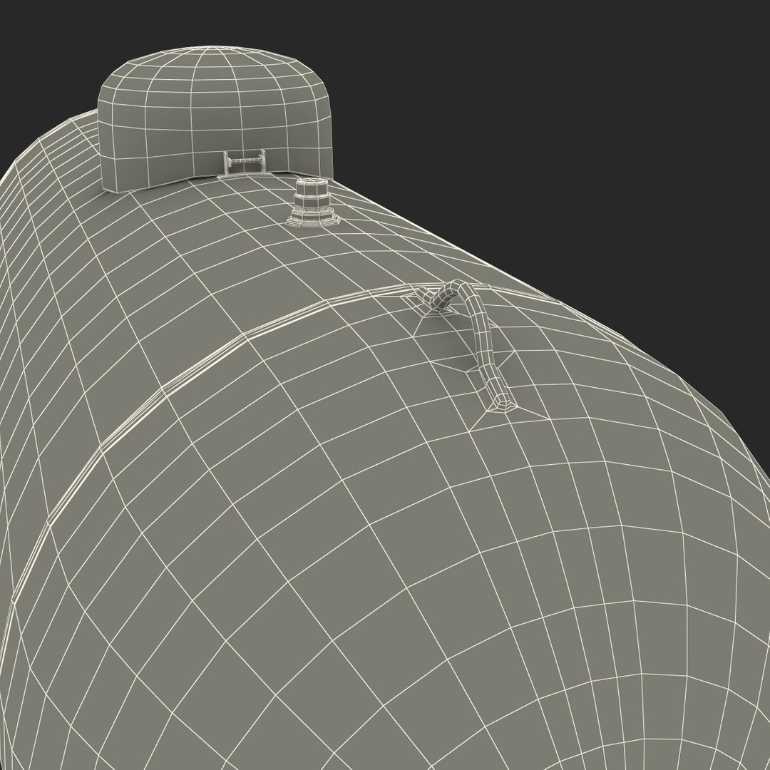 Large Propane Tank 3d Model