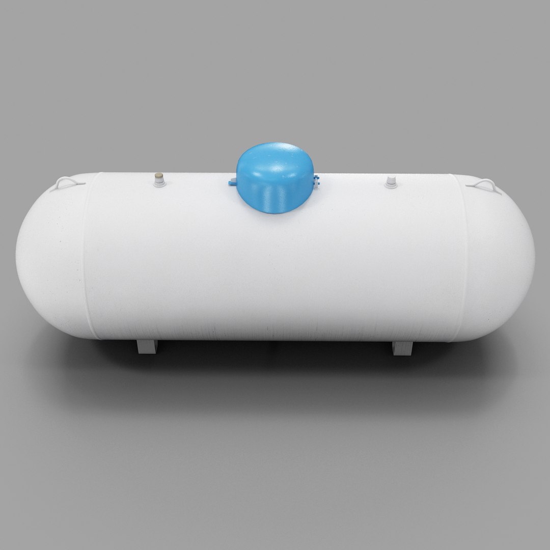 Large Propane Tank 3d Model