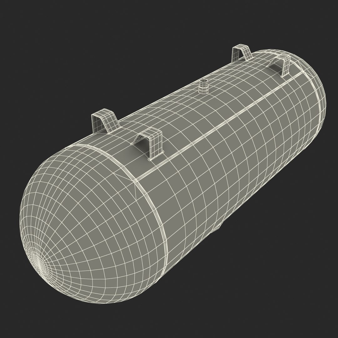 Large Propane Tank 3d Model