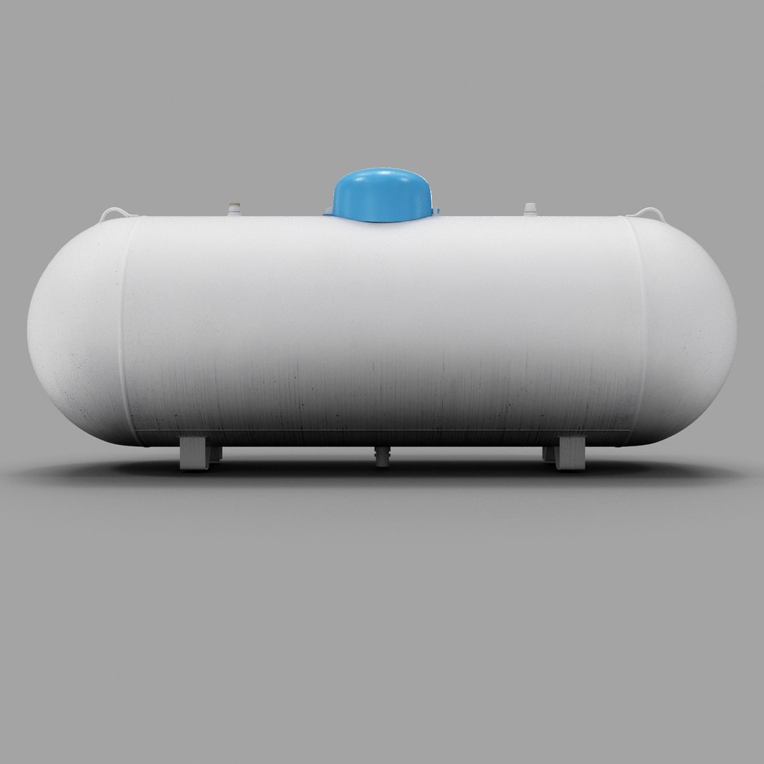 Large Propane Tank 3d Model