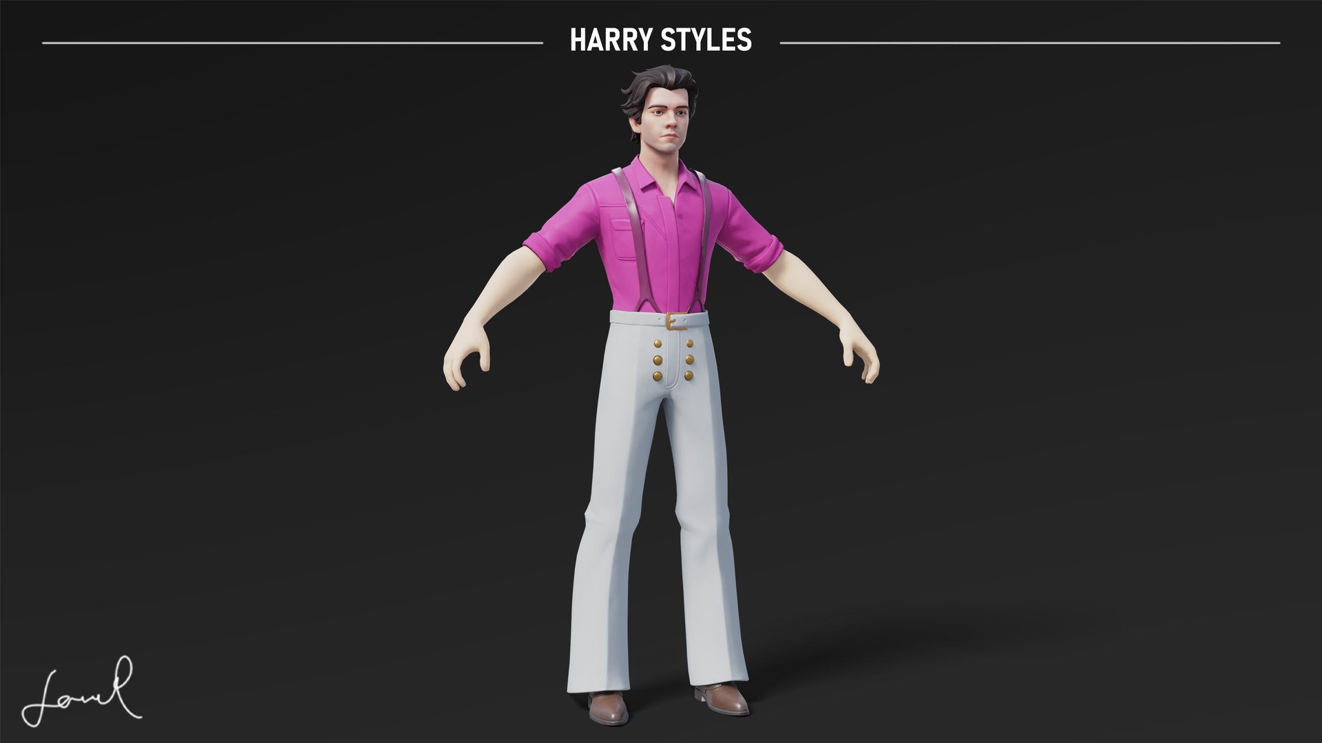 3D model Harry Styles - Stylized - TurboSquid 2095505