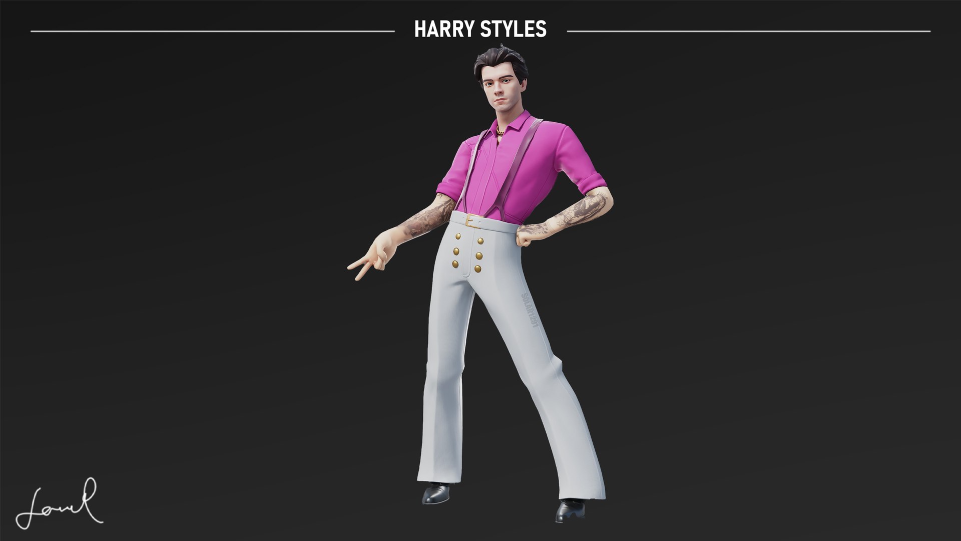 3D model Harry Styles - Stylized - TurboSquid 2095505