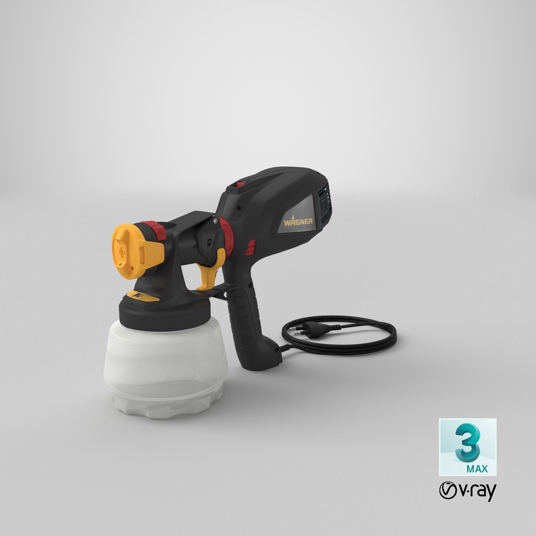 3D Handled Paint Sprayer Flexio 2500 Model - TurboSquid 2029516
