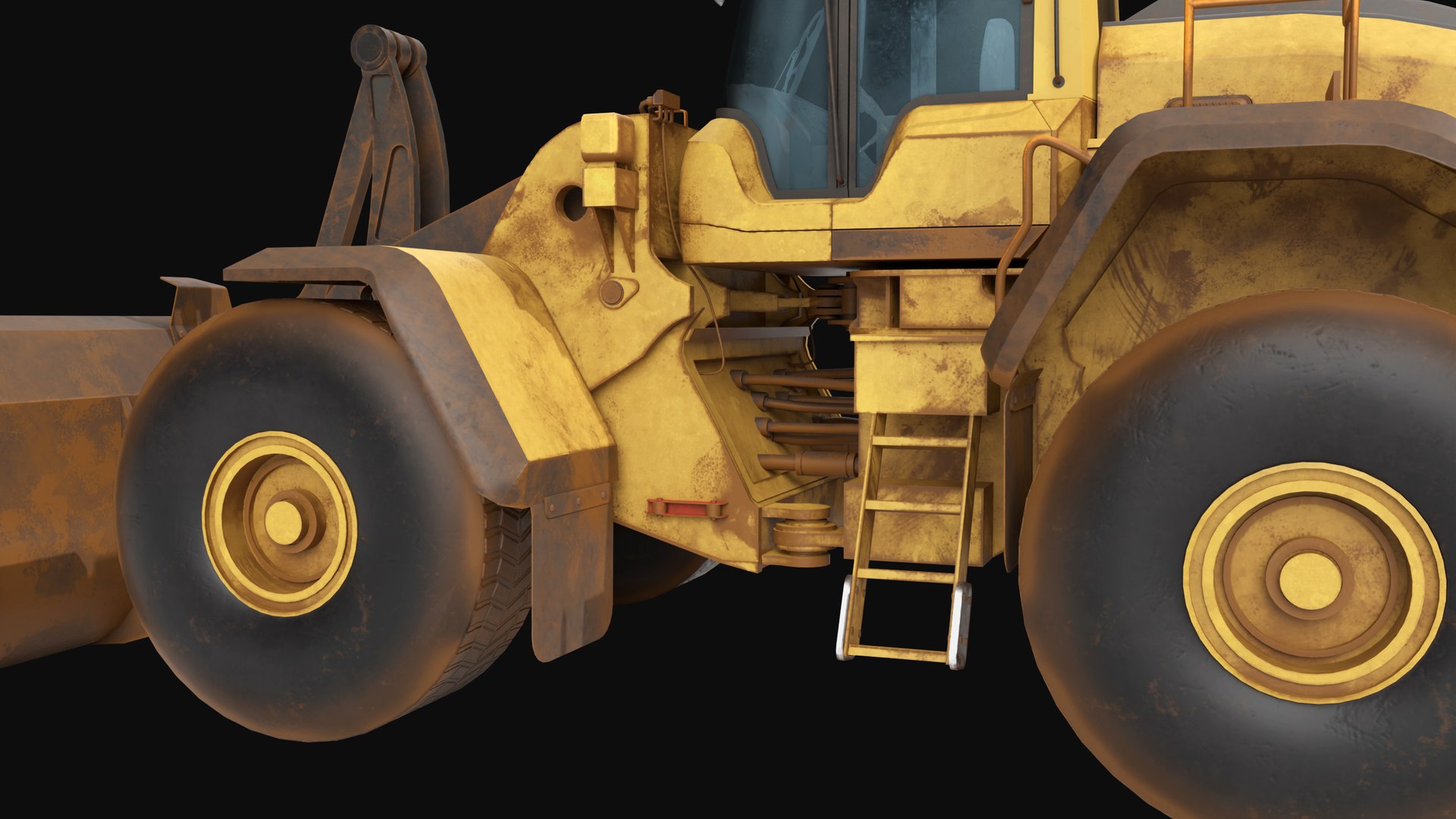 Dirty Mining Truck 02 Wheel Loader All PBR Unity UE Textures 3D model 3D model - TurboSquid 2040189