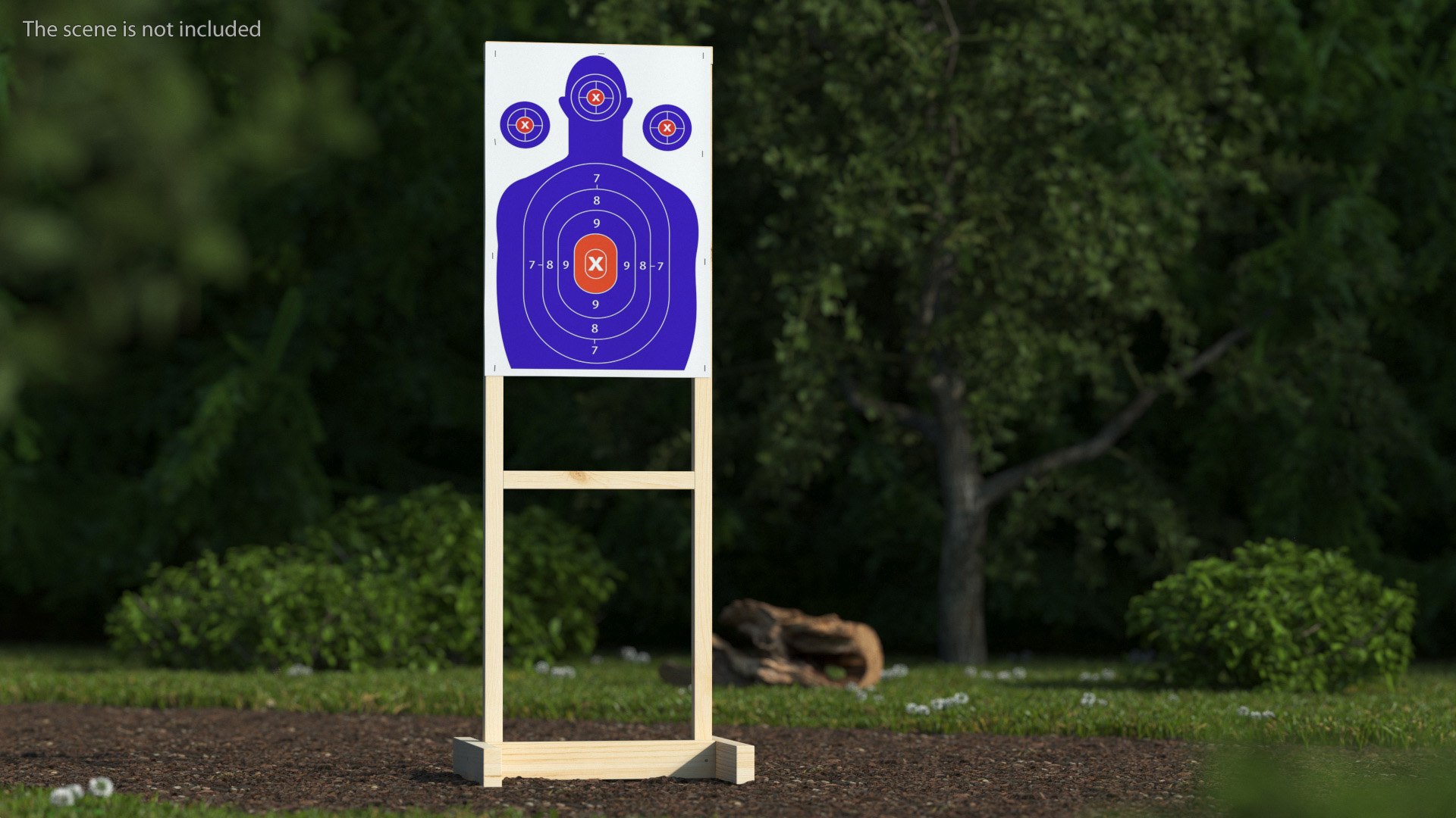 3D Blue Silhouette Shooting Targets Model - TurboSquid 1985988