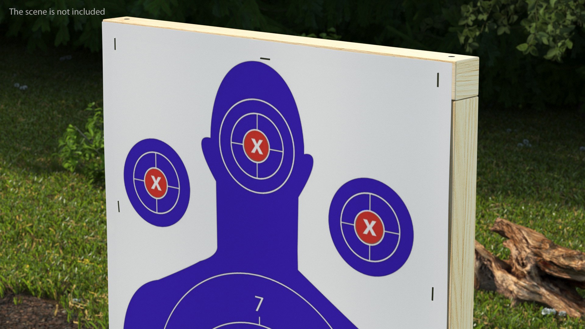 3D Blue Silhouette Shooting Targets Model - TurboSquid 1985988
