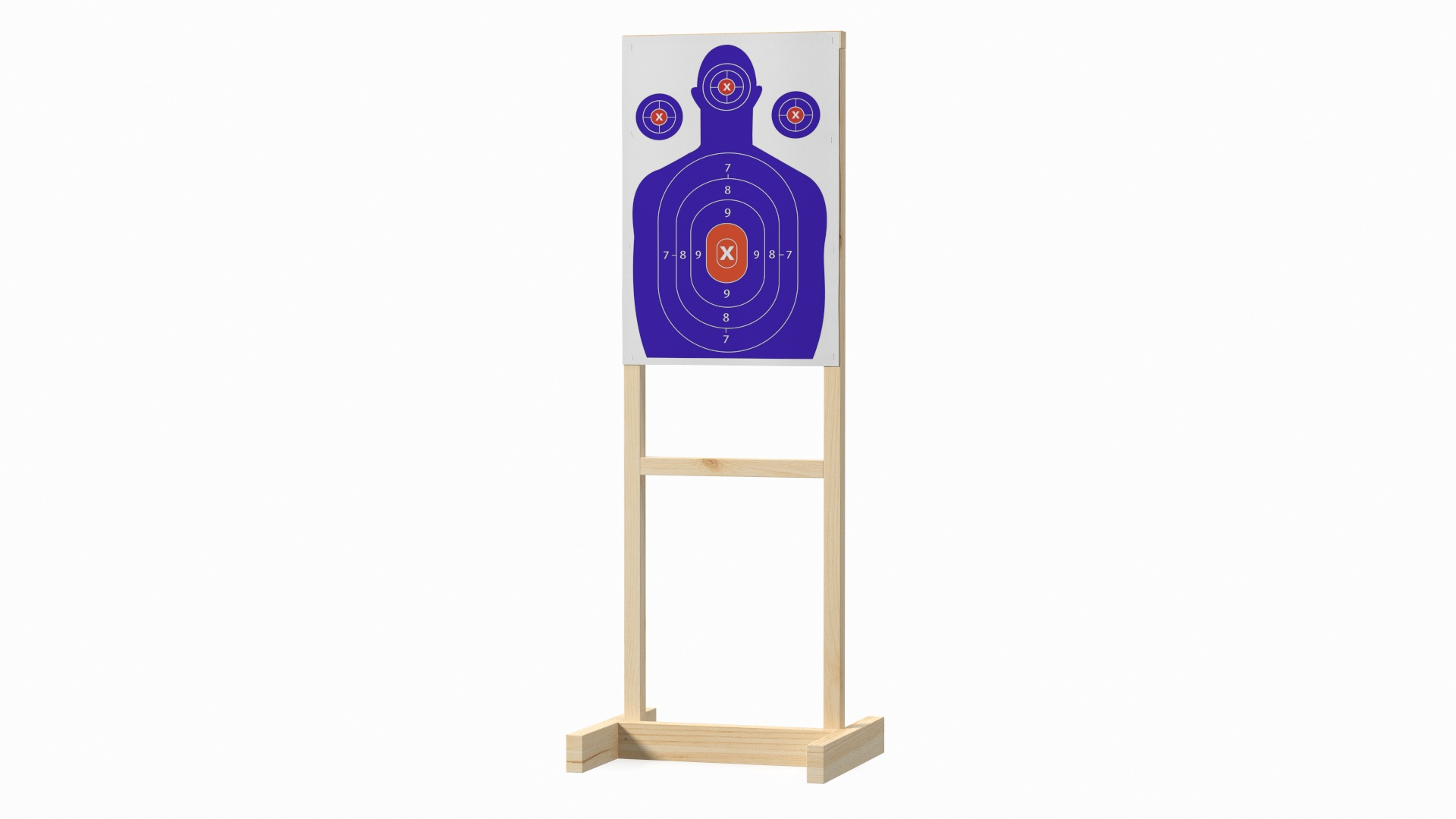 3D Blue Silhouette Shooting Targets Model - TurboSquid 1985988