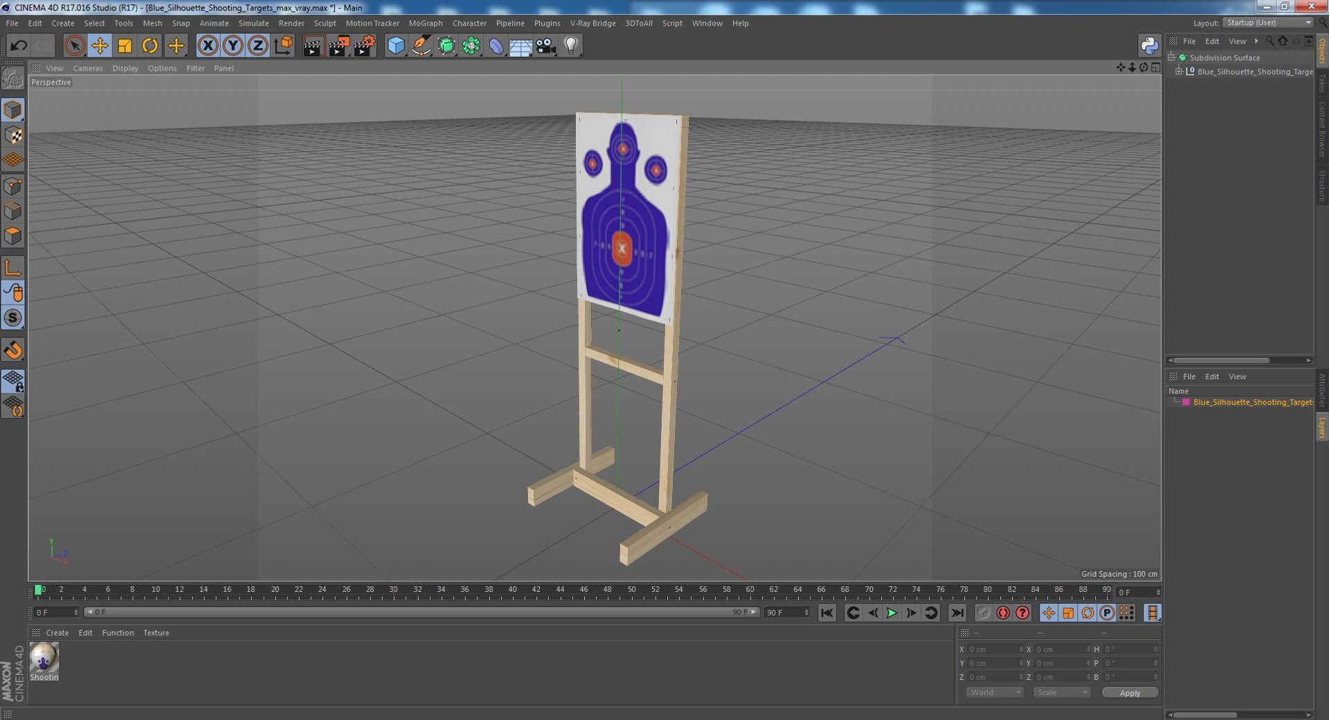 3D Blue Silhouette Shooting Targets Model - TurboSquid 1985988