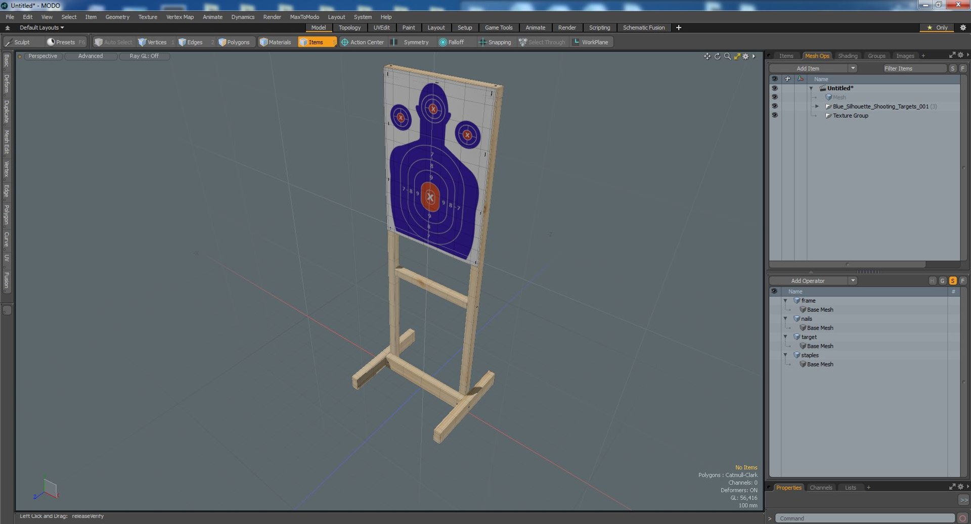 3D Blue Silhouette Shooting Targets Model - TurboSquid 1985988