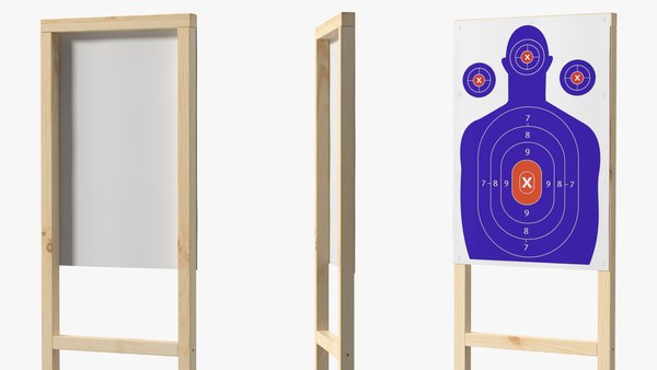 3D Blue Silhouette Shooting Targets model - TurboSquid 1985988