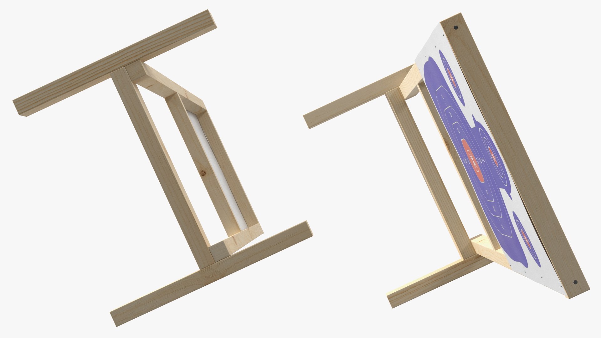 3D Blue Silhouette Shooting Targets Model - TurboSquid 1985988