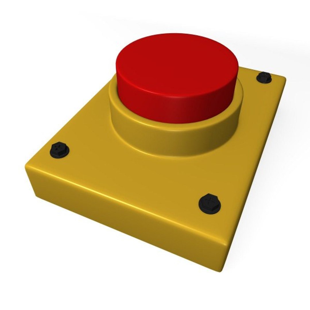 Red Button 3d Model