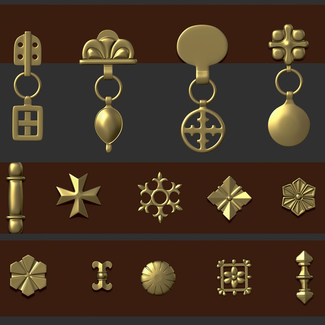 3D Belt Mounts Imm Zbrush Model - TurboSquid 1414787