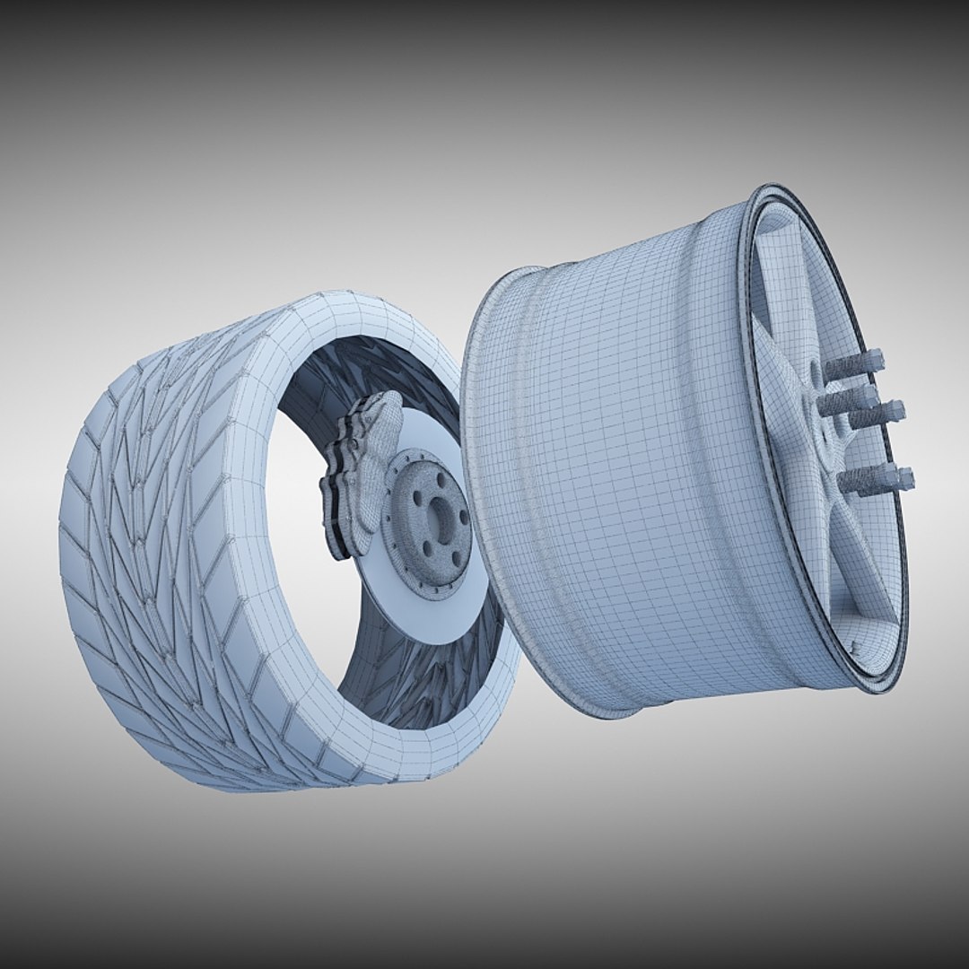3d Model Audi R8 Spyder Wheel Tire