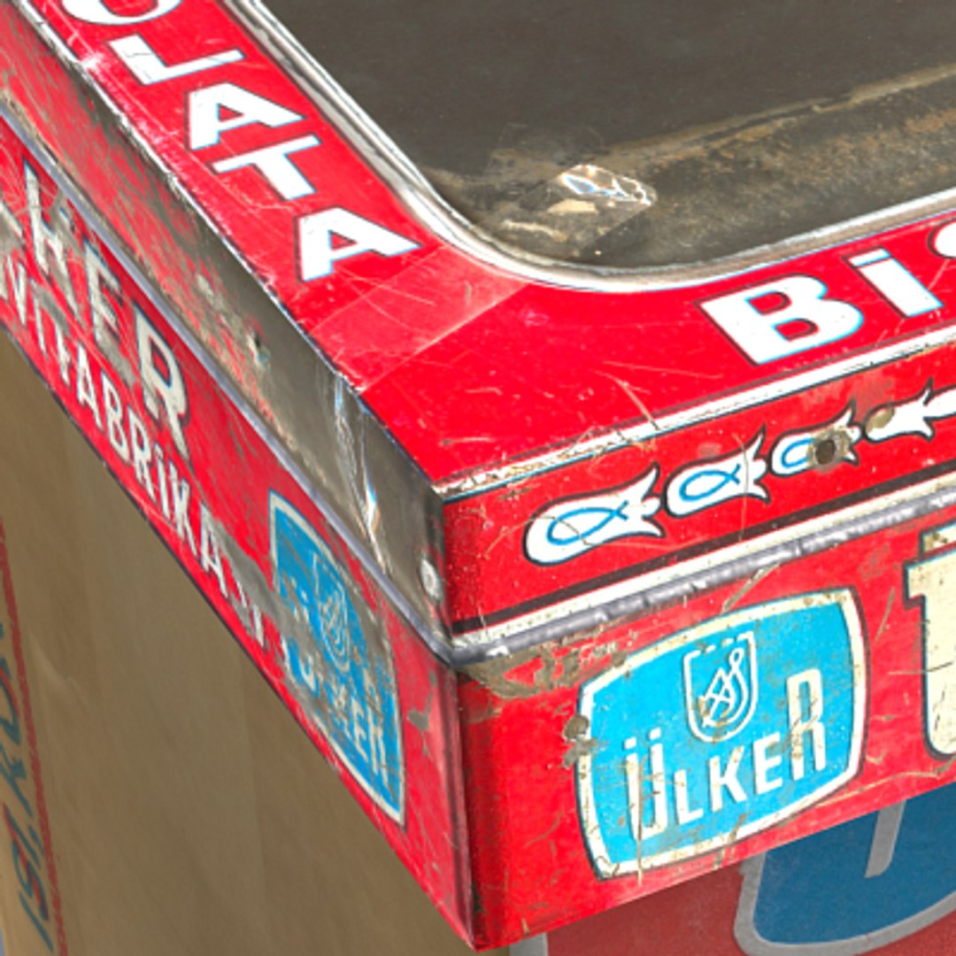 3d Nostalgia Ulker Biscuit Box Model